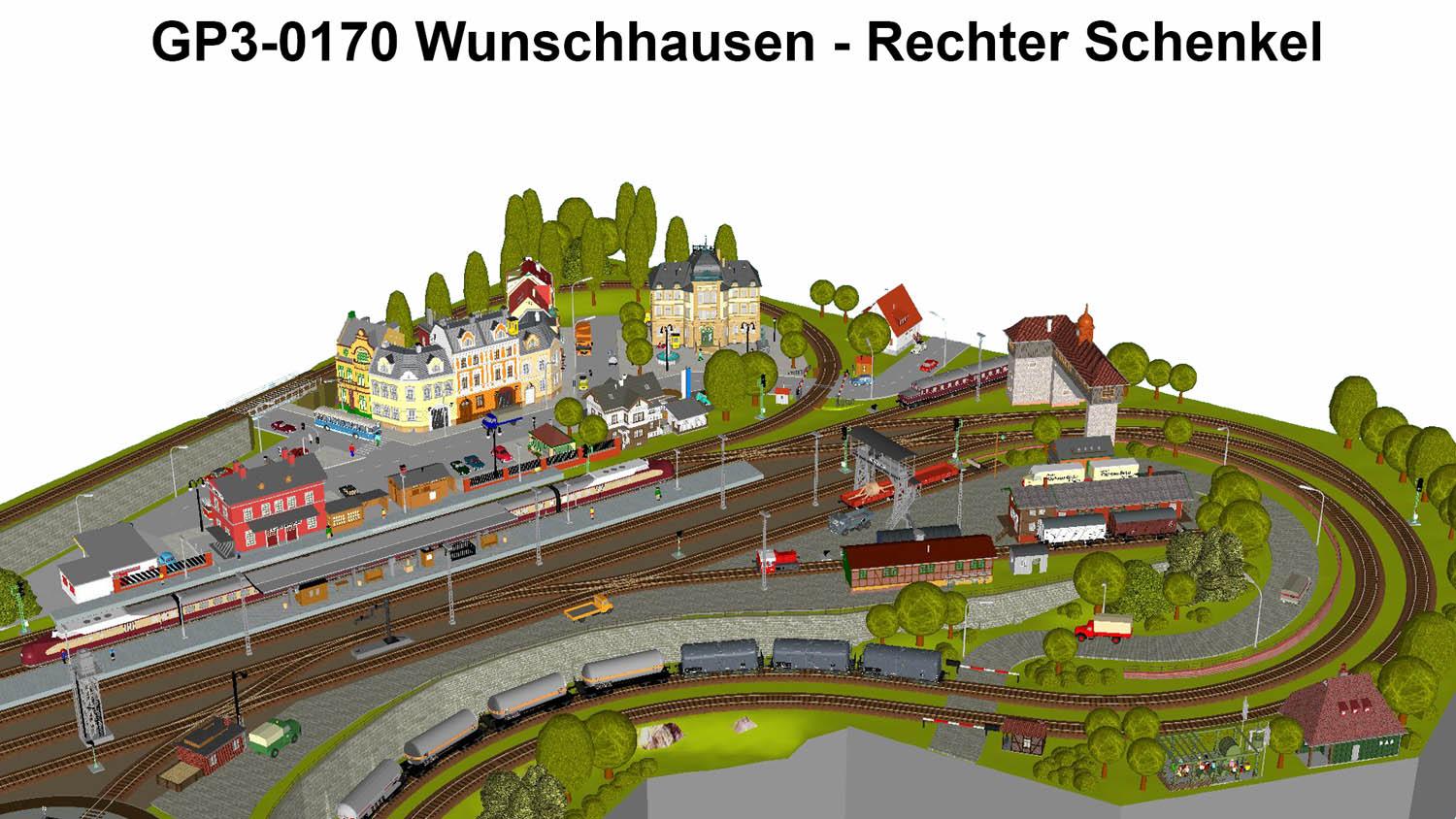 Meises Modelbahncenter - GP3-0170 C-Gleisplan Wunschhausen 300x300x200