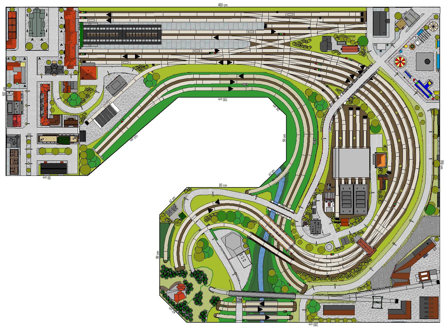 Meises Modelbahncenter - GP5-0080 C-Gleisplan Altenburg (480x350x310) U ...