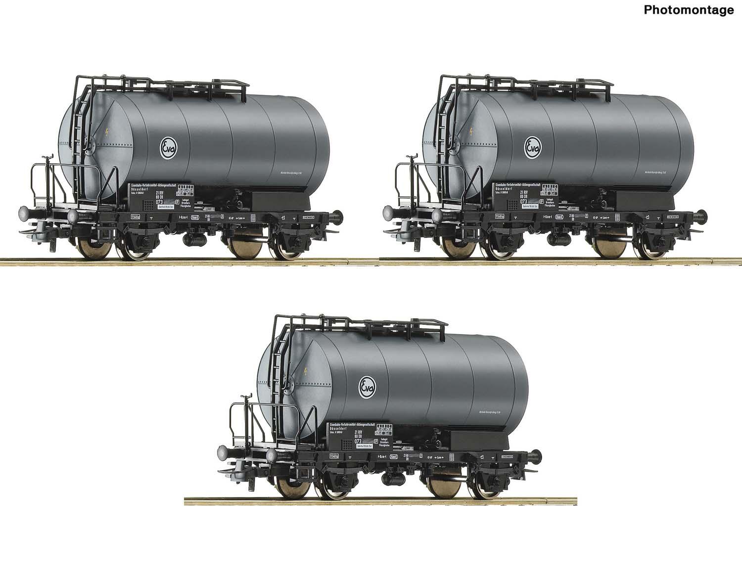Meises Modelbahncenter - Roco 76005 3er Set Kesselwag. Eva DB