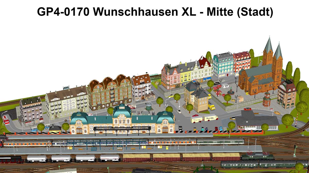 Meises Modelbahncenter - GP4-0170 C-Gleisplan Wunschhausen XL (310/370/250)