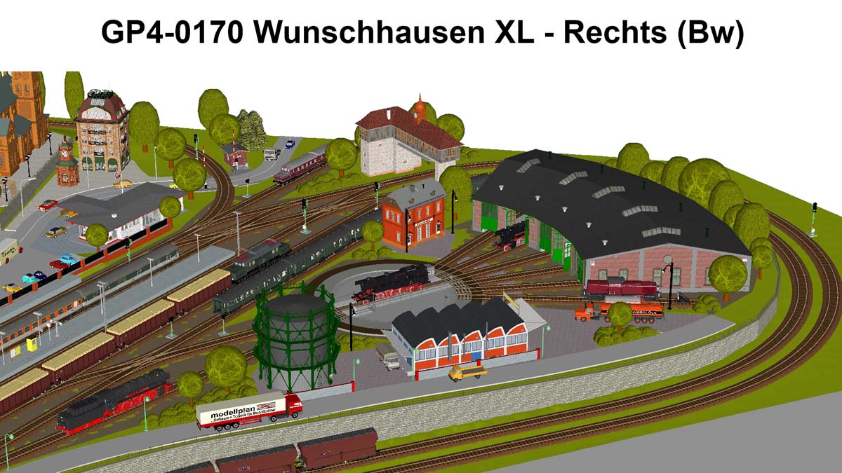 Meises Modelbahncenter - GP4-0170 C-Gleisplan Wunschhausen XL (310/370/250)