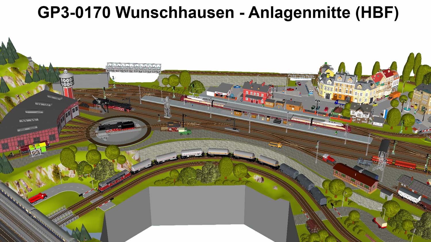 Meises Modelbahncenter - GP3-0170 C-Gleisplan Wunschhausen 300x300x200