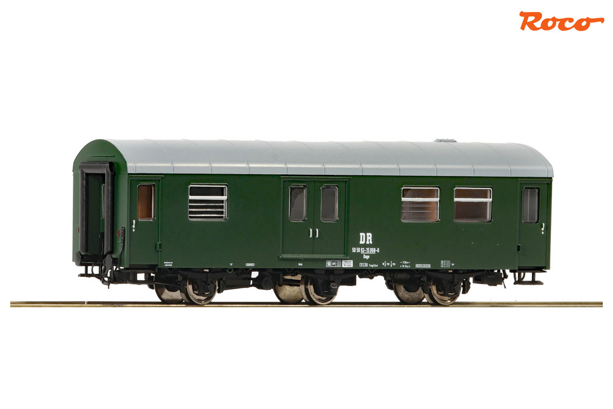 Meises Modelbahncenter - Roco 74455 Rekowagen 3a. Gepäckwagen DR