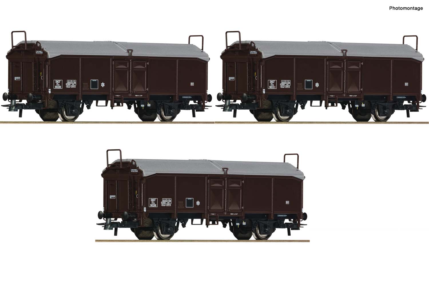 Meises Modelbahncenter - Roco 77020 3er Set Schiebedachwag. SNCF