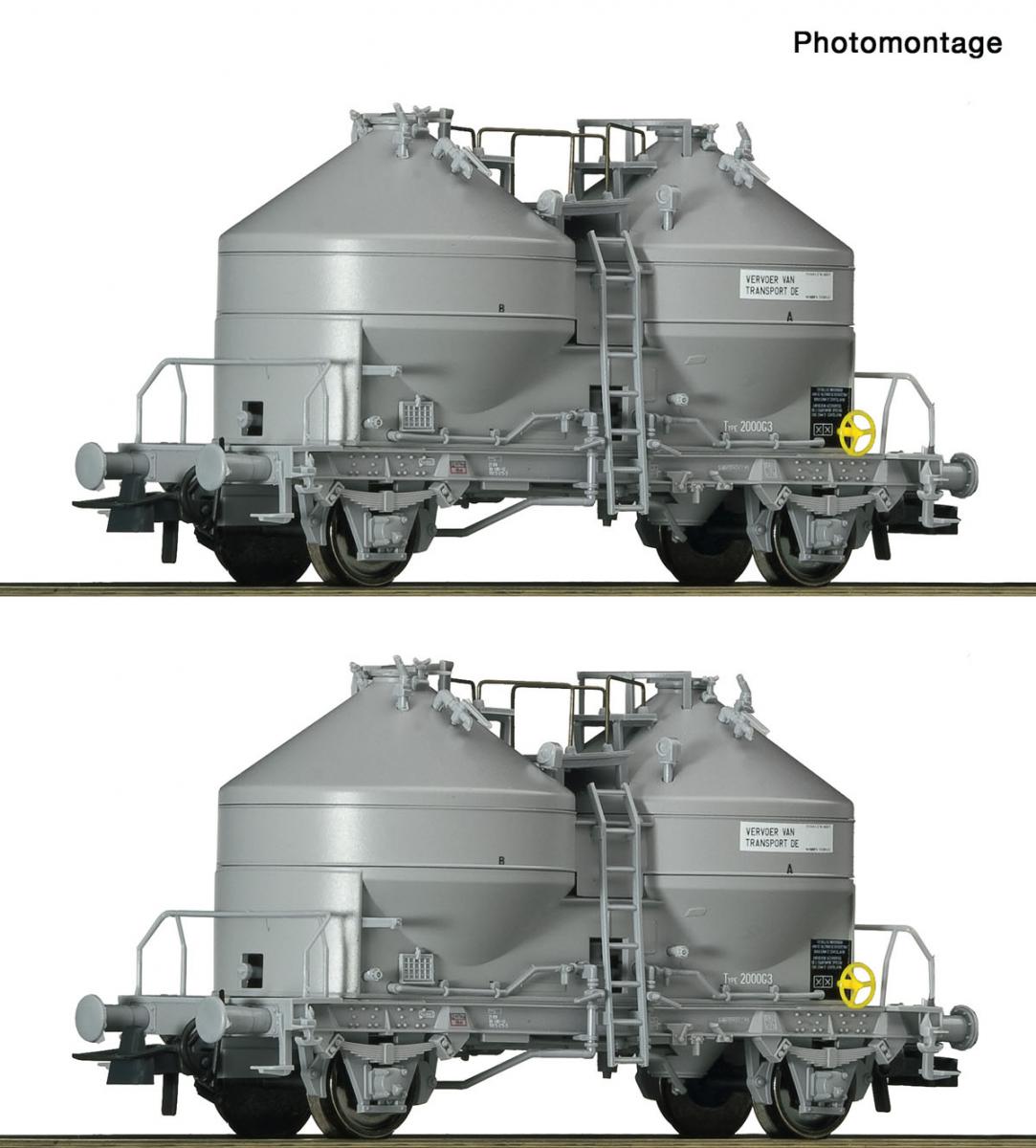 Meises Modelbahncenter - Roco 76072 2er Set Silowagen SNCB